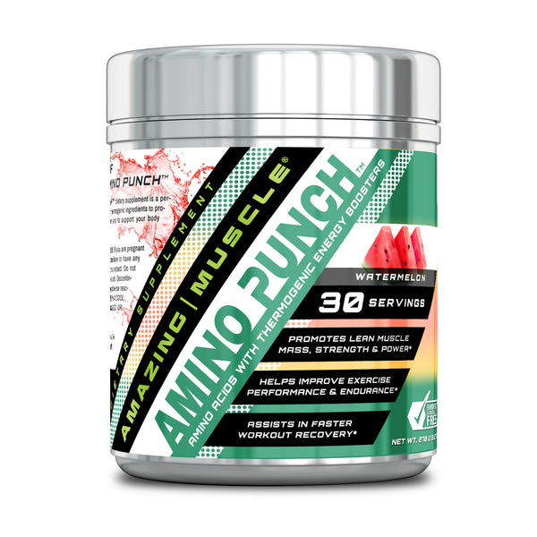 Amazing Muscle Amino Punch | 30 Servings | Watermelon Flavor – Amazing ...