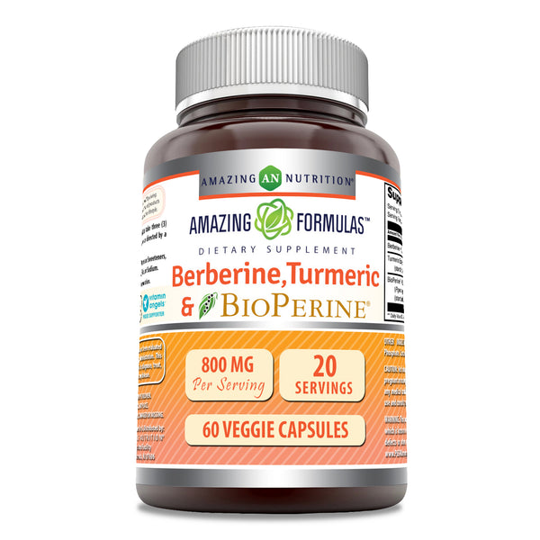 Amazing Formulas Berberine Turmeric & Bioperine | 800 Mg Per Serving ...