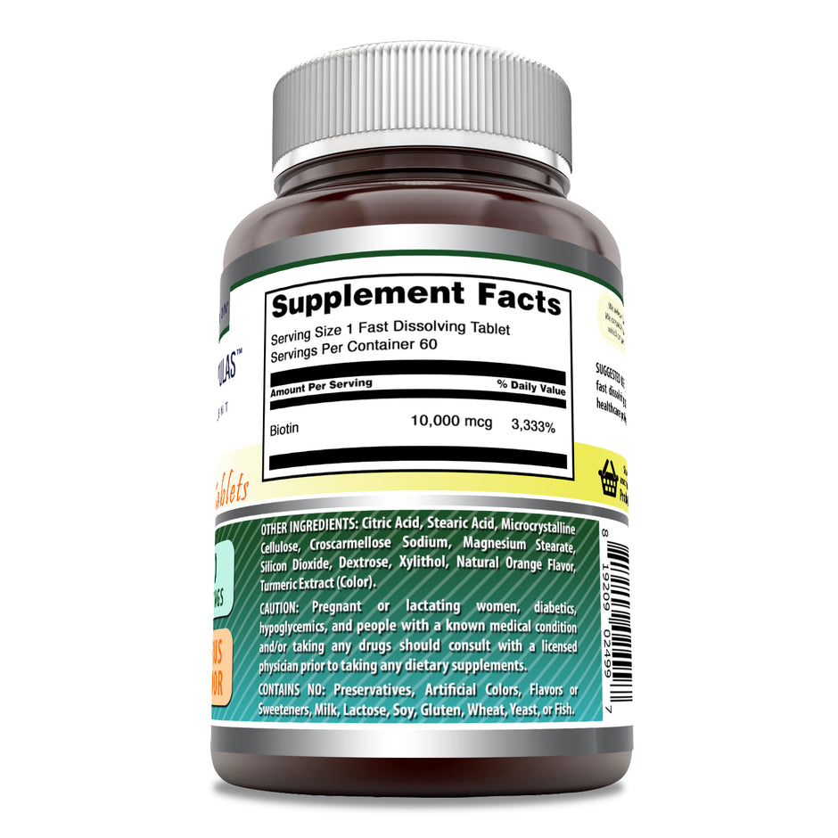 Amazing Formulas Biotin Fast Dissolving | 10000 Mcg | 60 Tablets | Cit ...