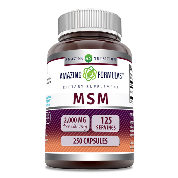 Amazing Formulas MSM | 2000 Mg Per Serving | 250 Capsules – Amazing Nutrition