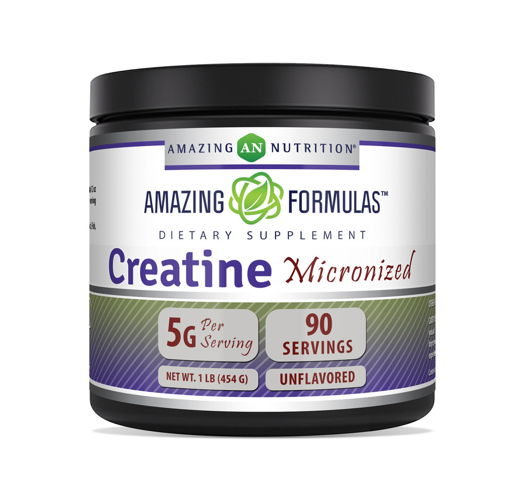Amazing Formulas Creatine Micronized 5 Grams | 1 LB (454 G) Unflavored ...