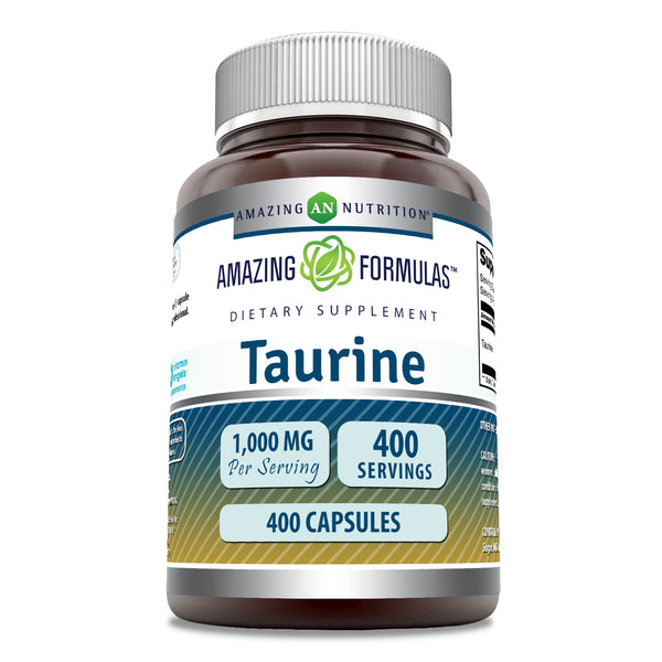 Amazing Formulas Taurine | 1000 Mg | 400 Capsules – Amazing Nutrition