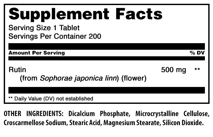 Amazing Formulas Rutin | 500 Mg | 200 Tablets – Amazing Nutrition