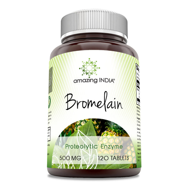 Amazing India Bromelain | 500 Mg | 120 Tablets – Amazing Nutrition