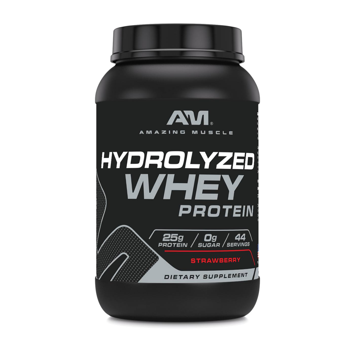 Amazing Muscle Hydrolyzed Whey Protein Powder | Strawberry Flavor | 3 ...