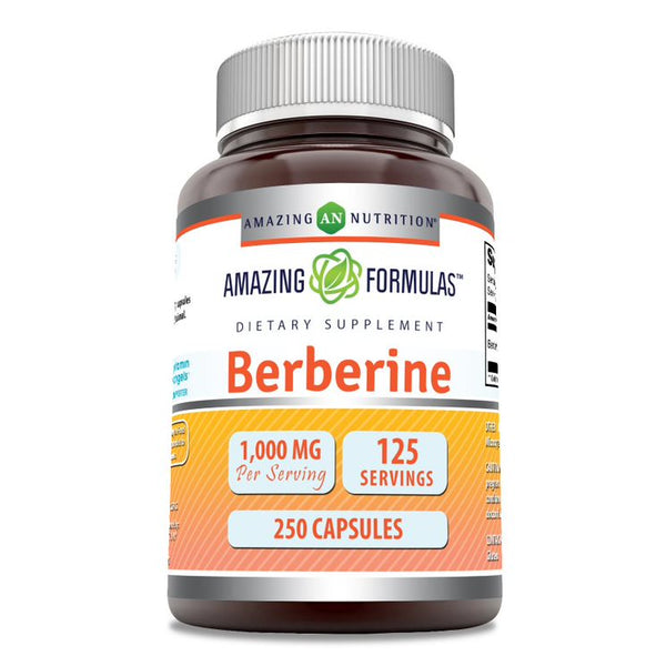 Amazing Formulas Berberine | 1000 Mg Per Serving | 250 Capsules ...