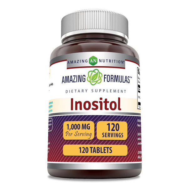 Amazing Formulas Inositol | 1000 Mg | 120 Tablets – Amazing Nutrition