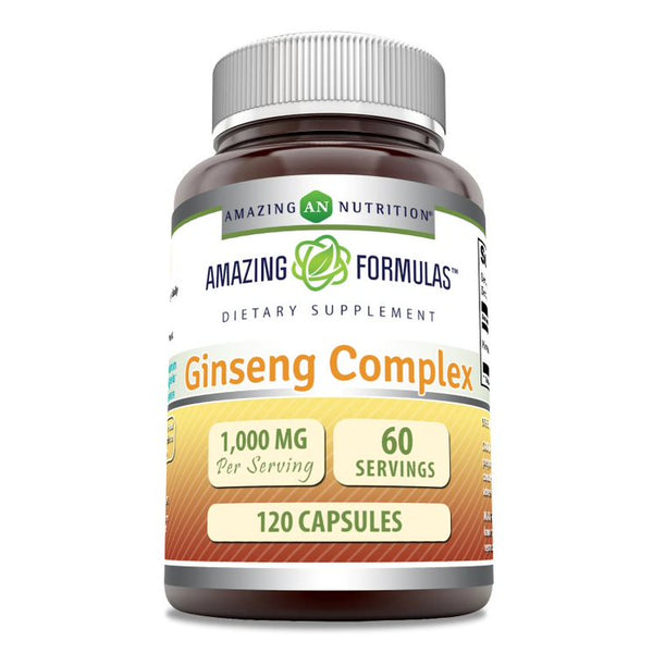 Amazing Formulas Ginseng Complex - 1000mg, 120 capsules – Amazing Nutrition