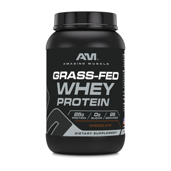 Amazing Muscle Grass Fed Whey Protein Powder | 2 Lb | 25 Grams Protein ...